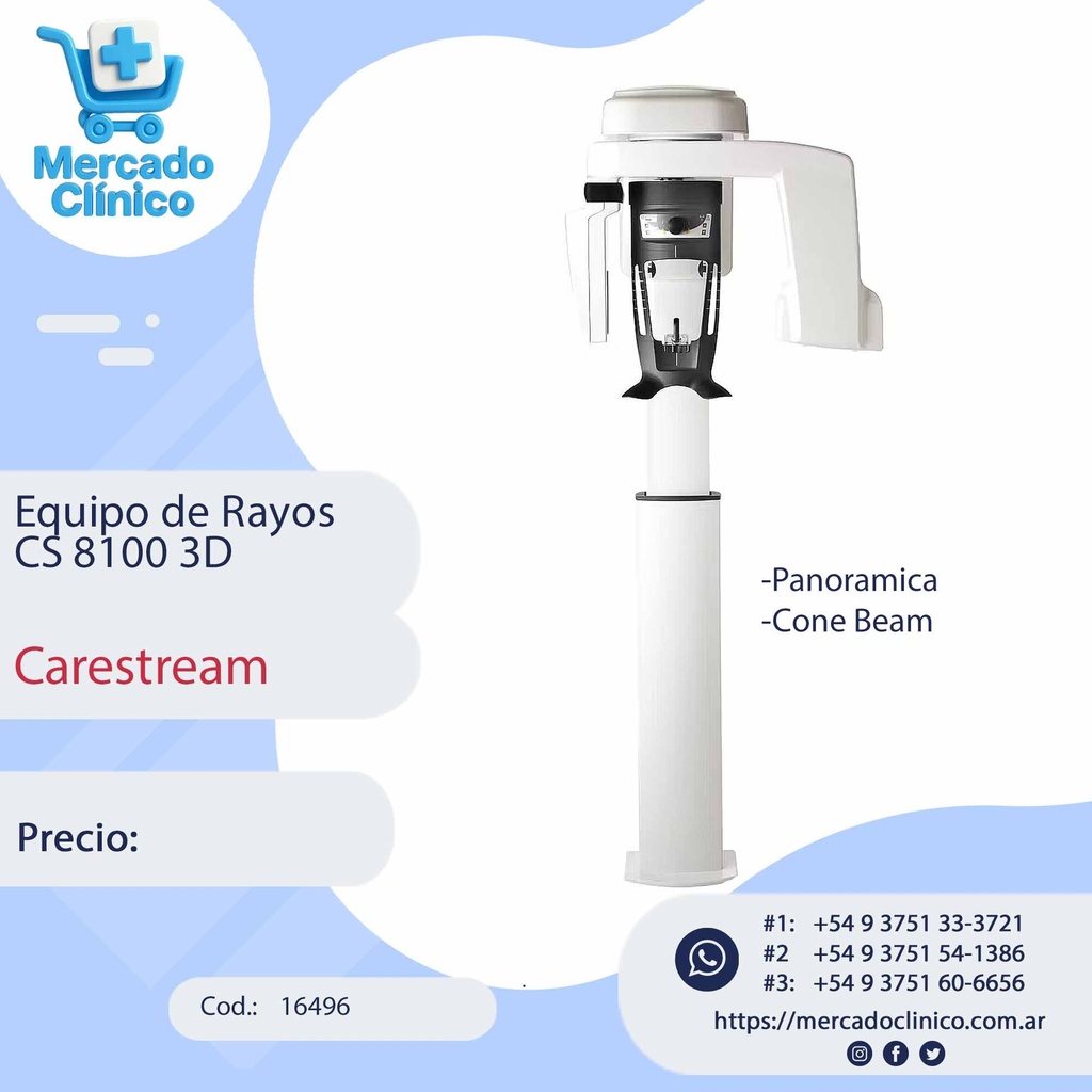 Equipo de rayos CS 8100 SC 3D - PANO / TOMO - CARESTREAM | Mercado ...