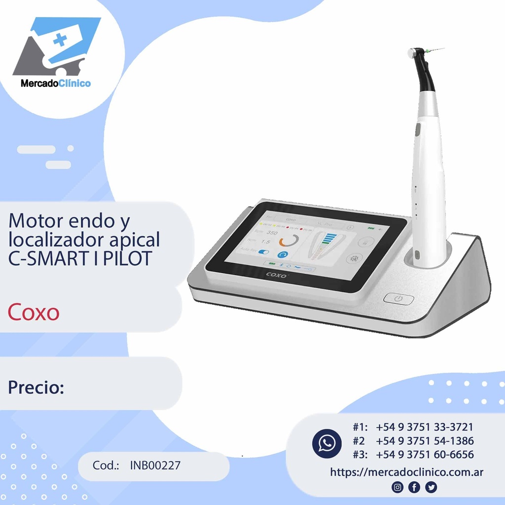 Motor endo y localizador apical C-SMART I PILOT - Coxo | Mercado Clinico AR