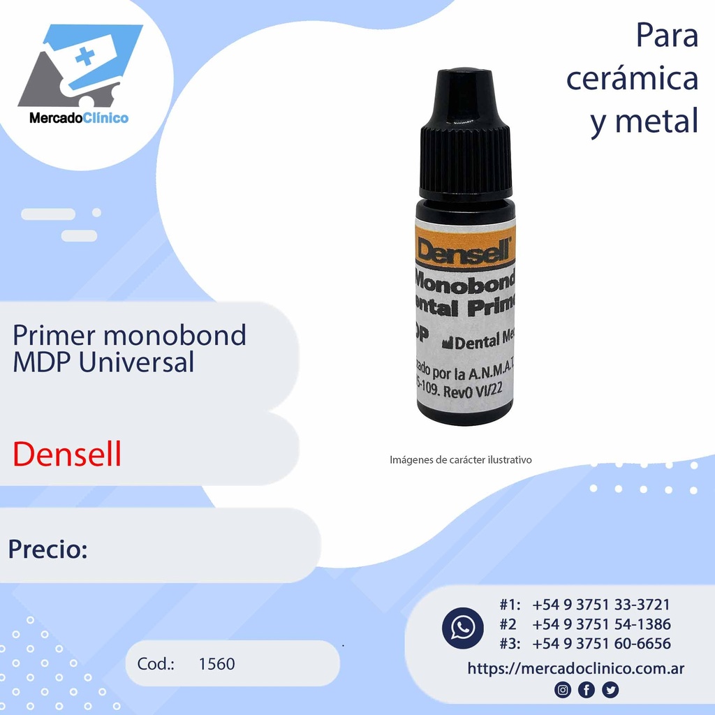 Primer monobond MDP Universal - Densell | Mercado Clinico AR