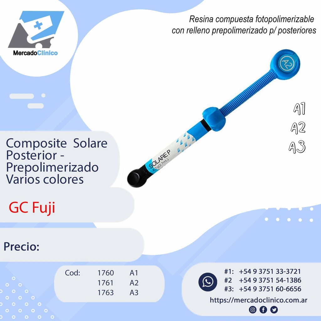 Composite Solare Universal - Prepolimerizado Varios colores - GC Fuji ...