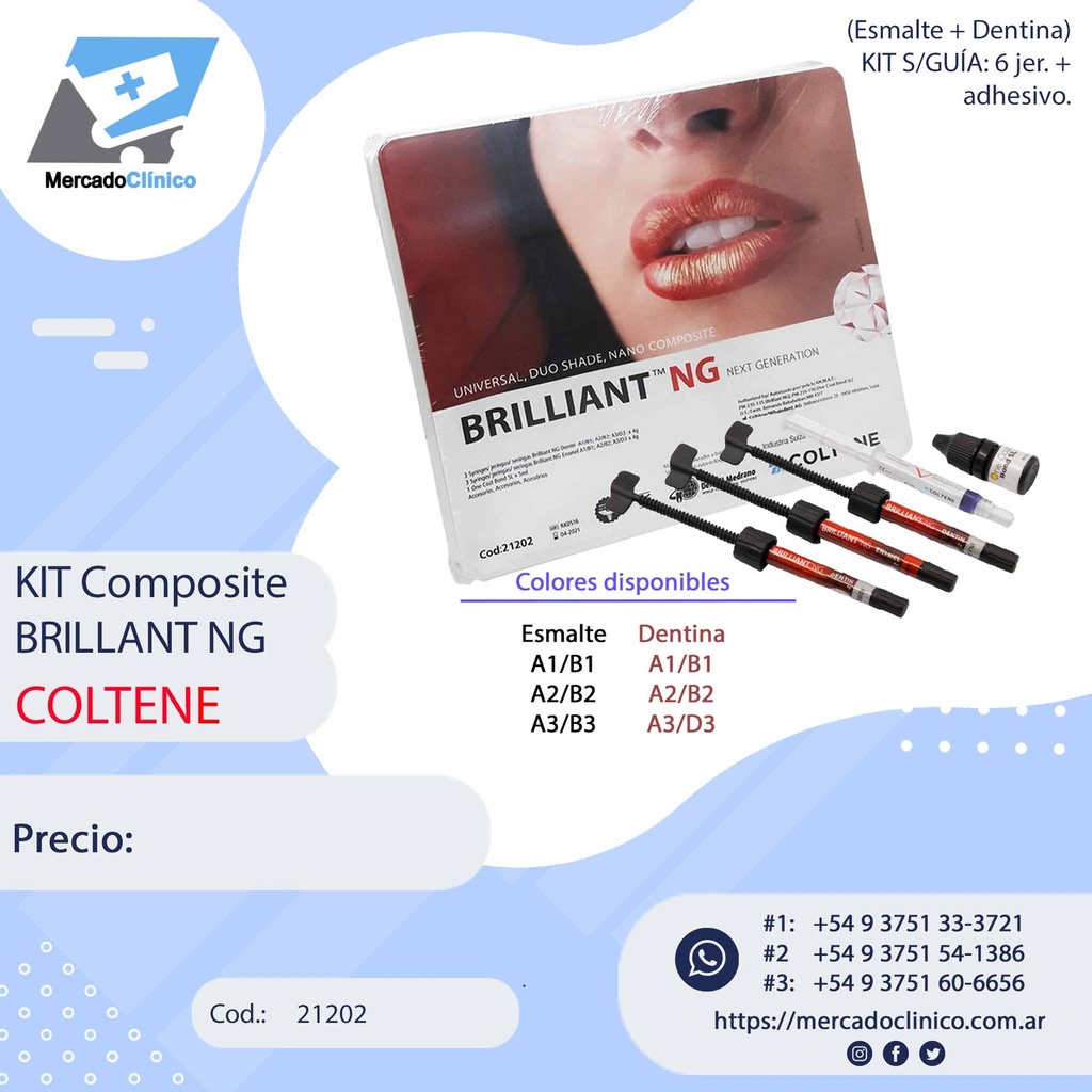 KIT Composite Brilliant NG - Coltene | Mercado Clinico AR