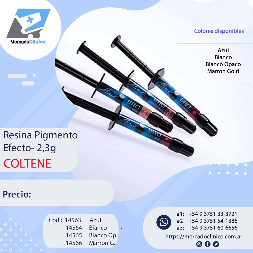 Resina Pigmento Efecto - 2,3g - COLTENE | Mercado Clinico AR