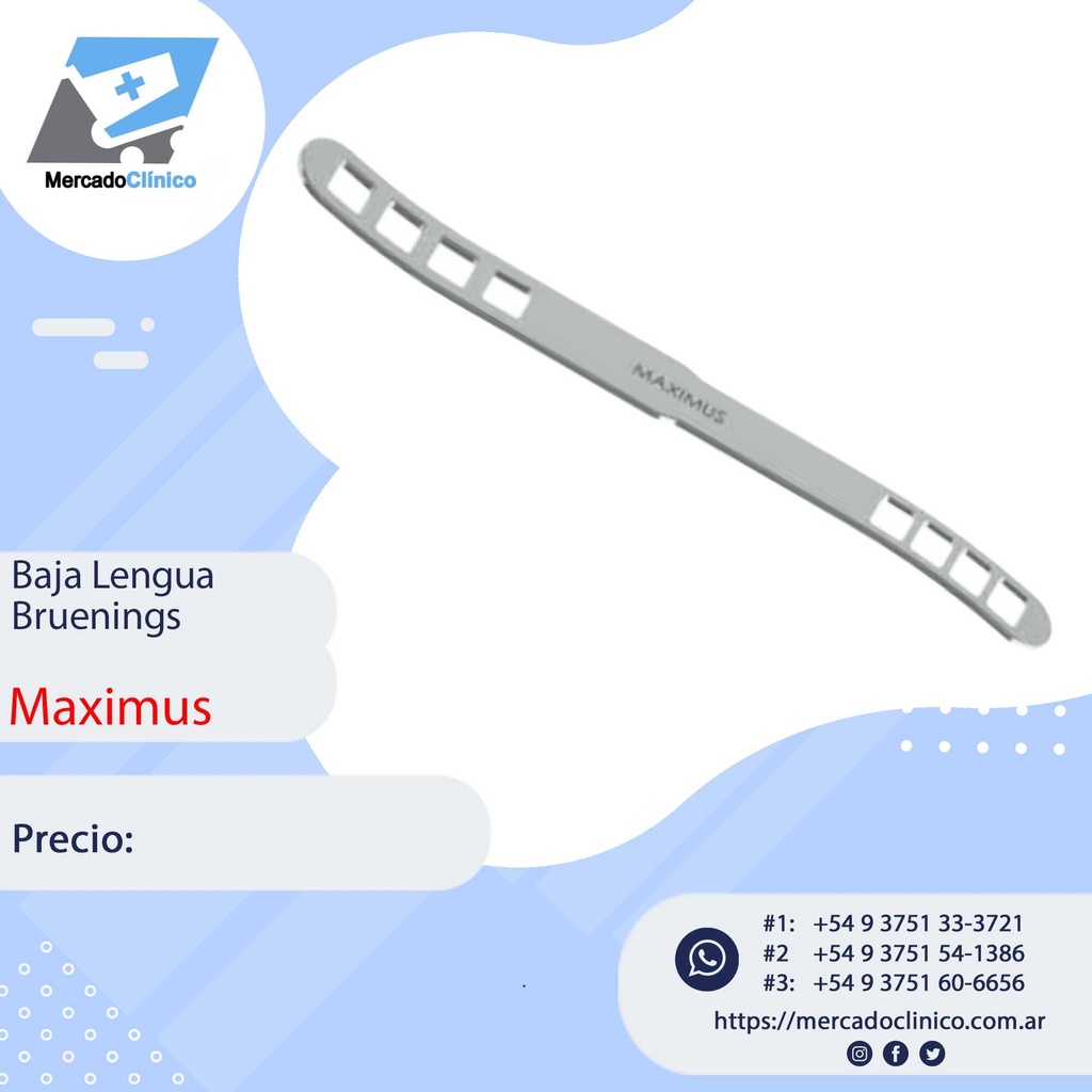 Baja Lengua Bruenings - Maximus | Mercado Clinico