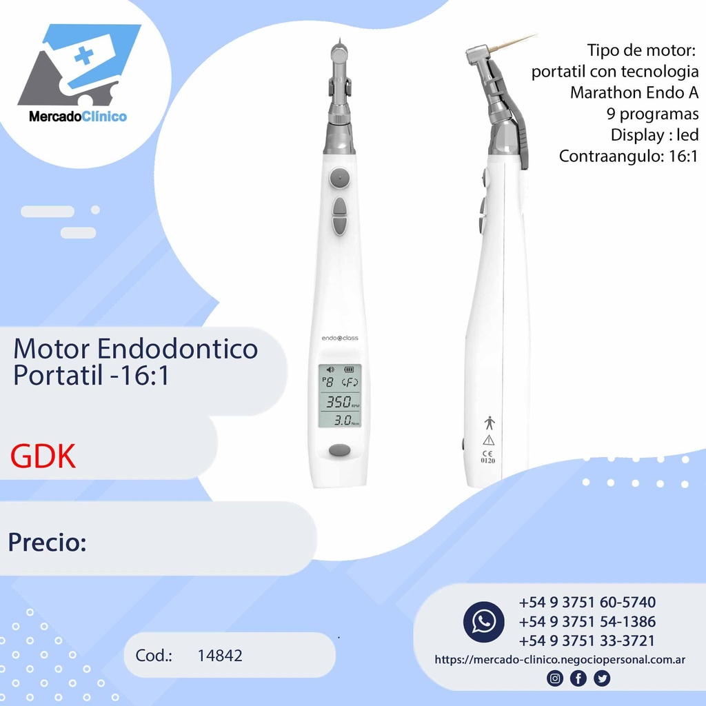 Motor Endodontico - GDK | Mercado Clinico