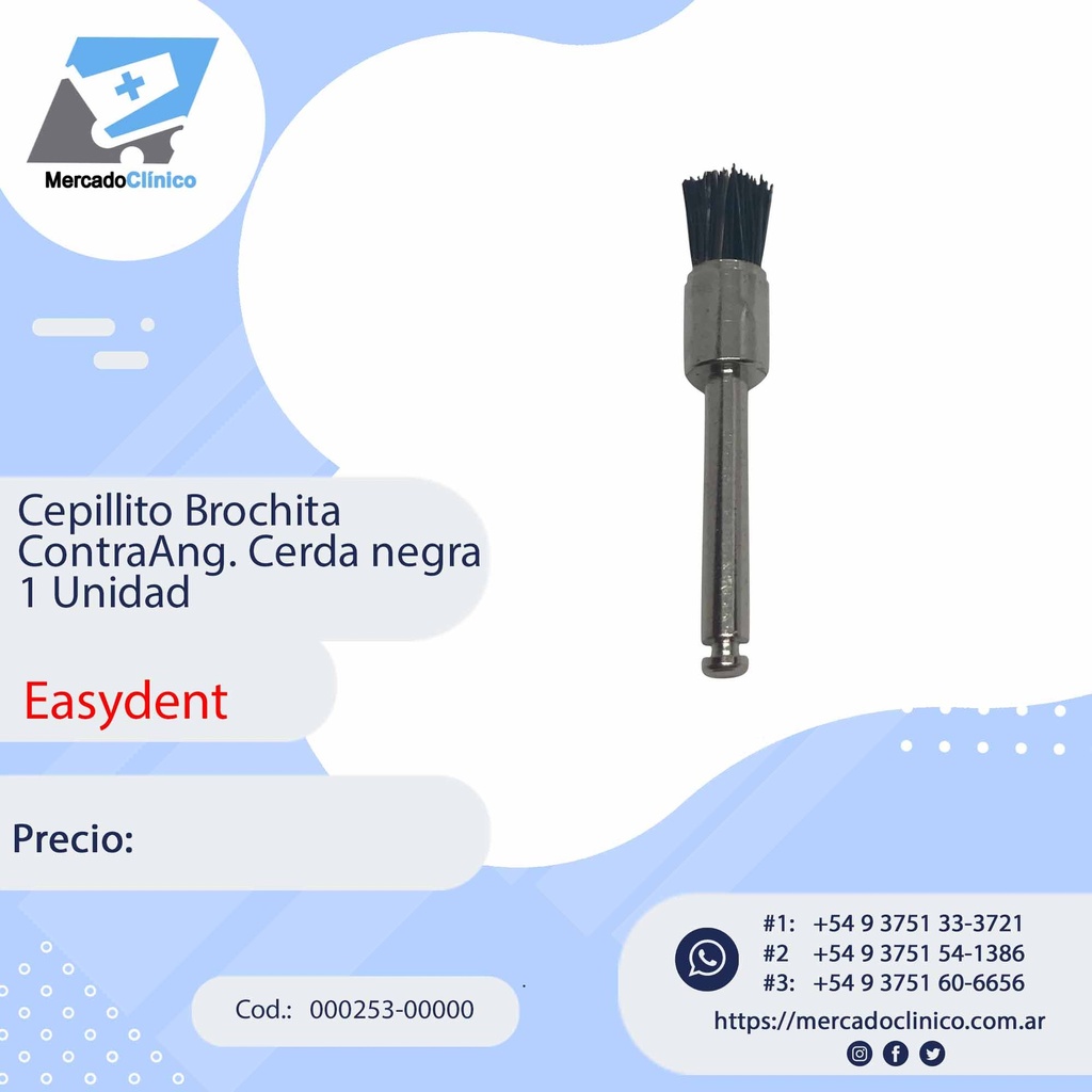Cepillito Brochita ContraAng. Cerda negra 1 Unidad - Easydent | Mercado ...
