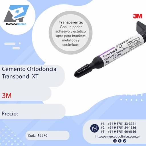 Cemento de Ortodoncia TRANSBOND XT - 3M | Mercado Clinico AR