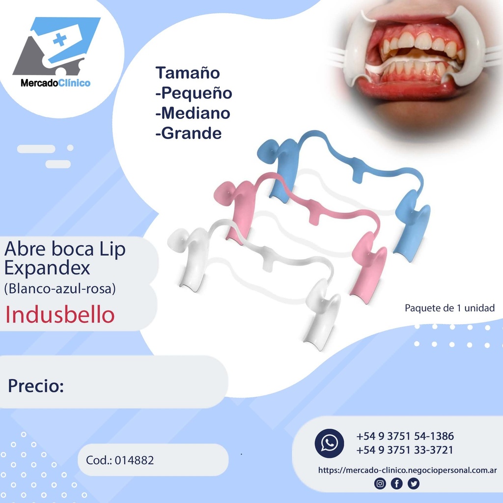 Abre boca Lip Expandex - Indusbello | Mercado Clinico AR