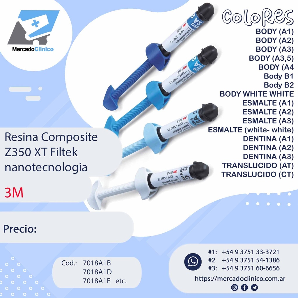 Resina Composite Z350 XT Filtek - 3M | Mercado Clinico
